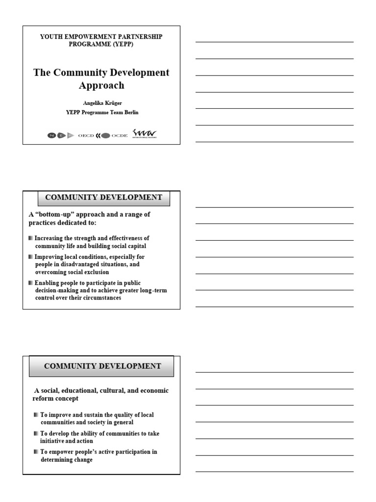 Community Development Approach Krueger | PDF