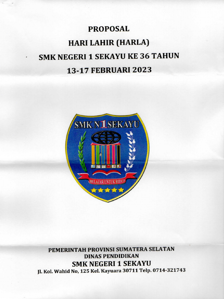 PROPOSAL SMK N 1 | PDF