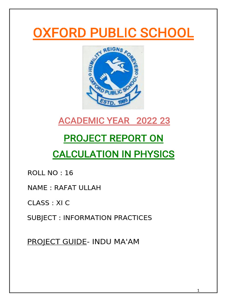 RAFAT classXI-C Ip | PDF