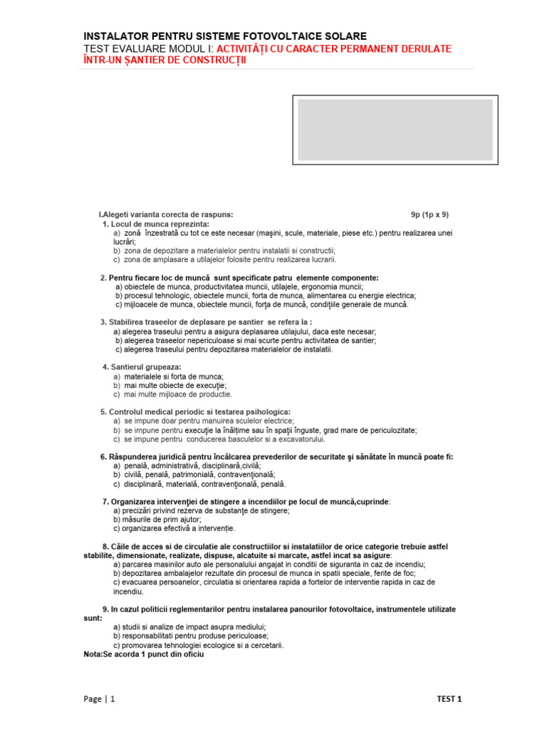 Teste Si Fise M 1-9-2 | PDF