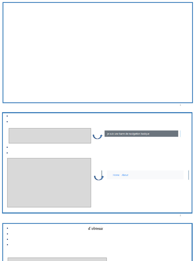 Cours Bootstrap Partie Barre de Navigation Pagination | PDF