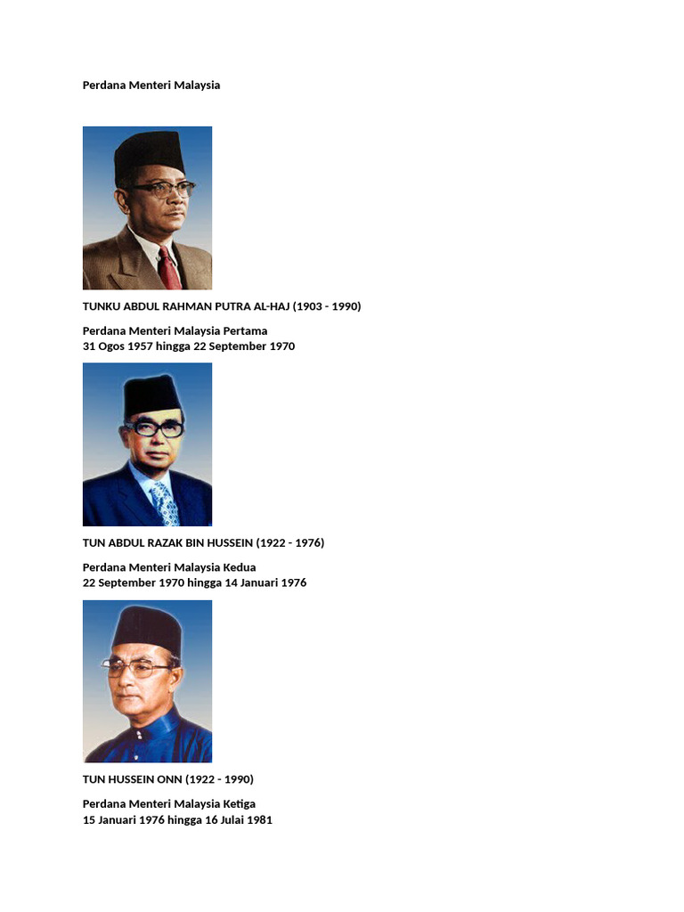 Perdana Menteri Malaysia | PDF