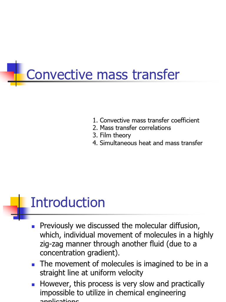 Convective Mass Transfer | PDF