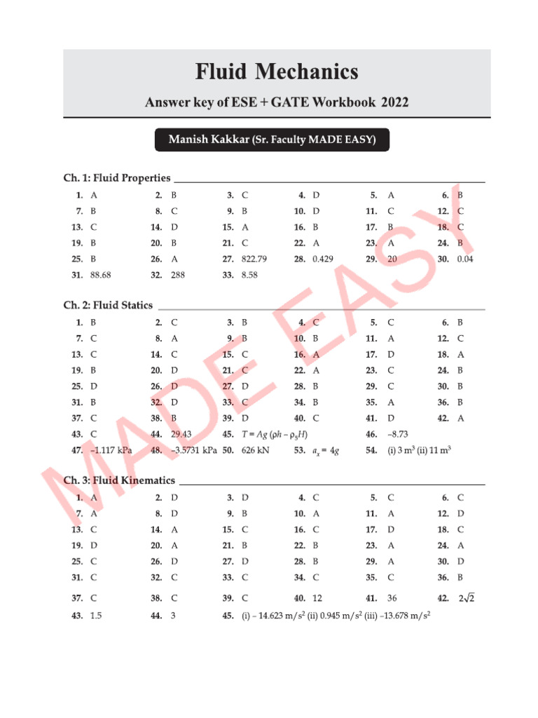 Workbook Answer Key | PDF