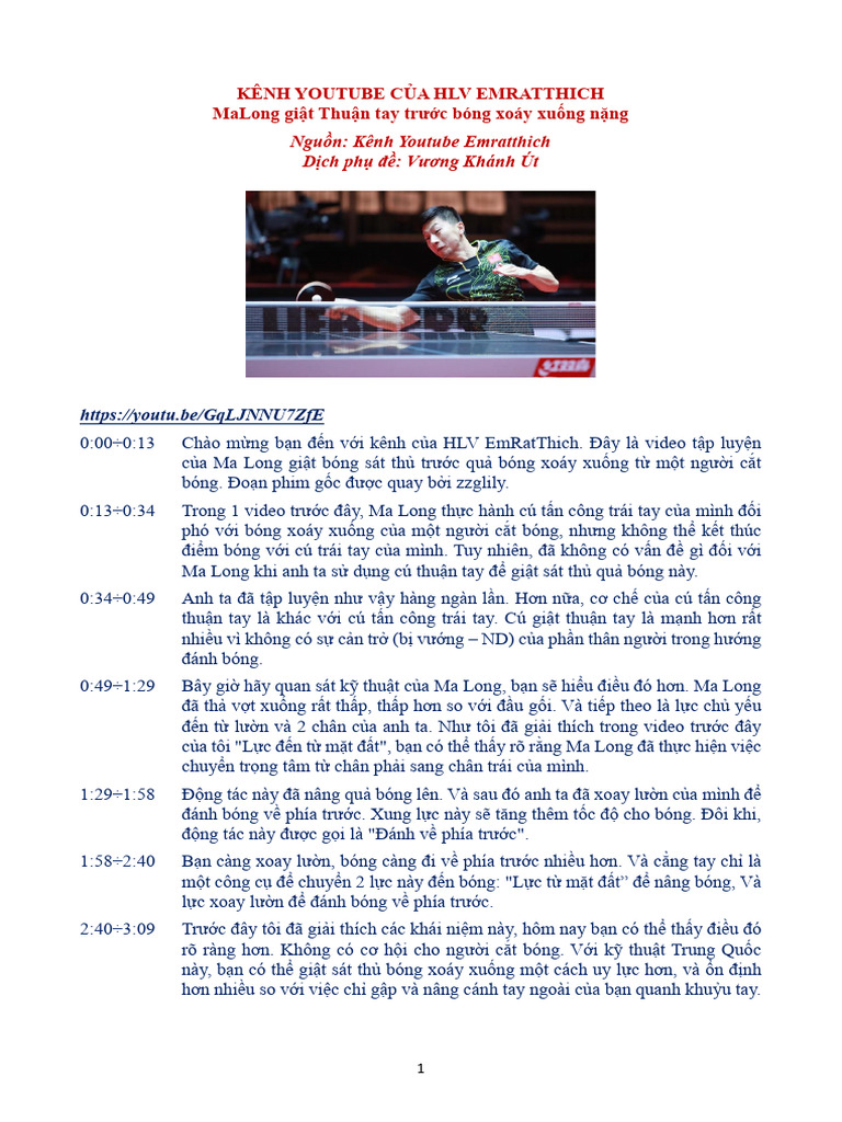 Ma Long giật thuận tay | PDF