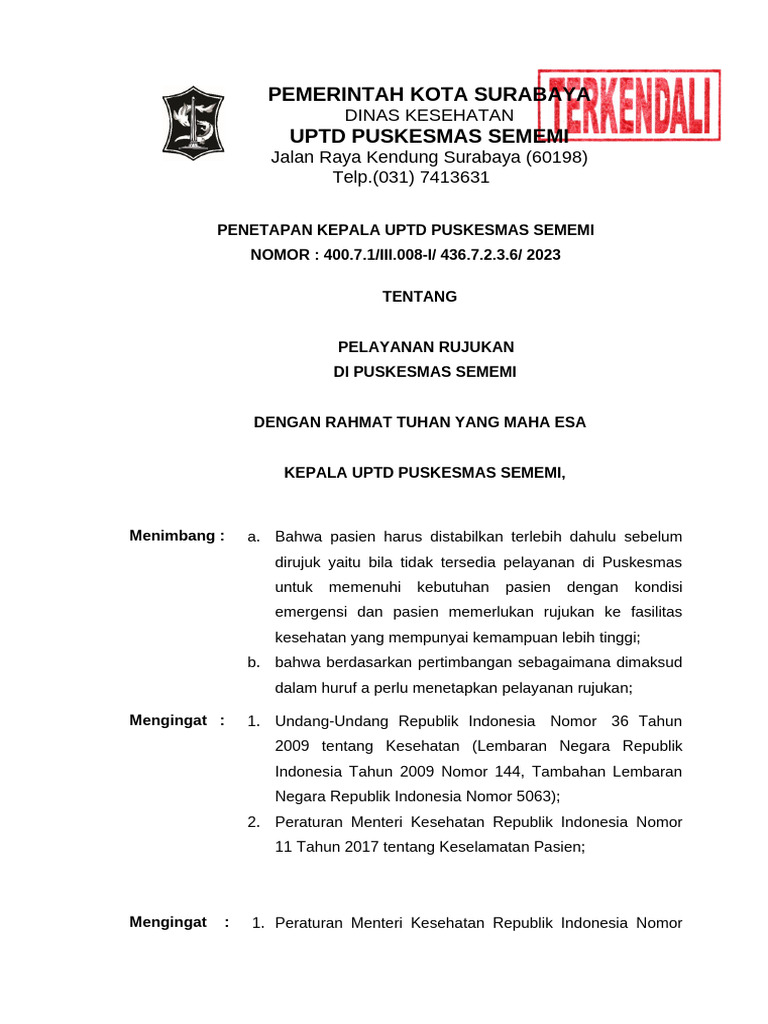 3.3.1b SP RUJUKAN PKM Sememi Sememi ACC | PDF