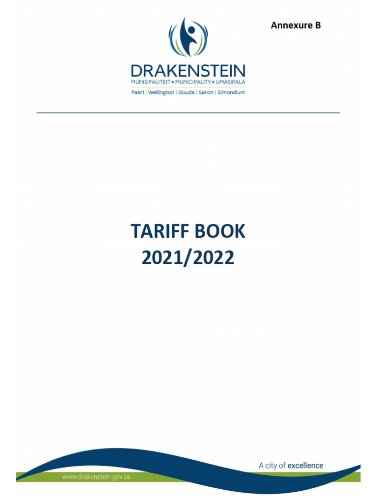 Tariff Book_2021-2022 | PDF