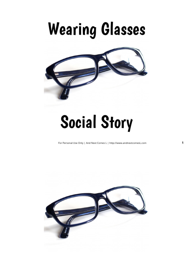 Wearing Glasses Social Story | PDF