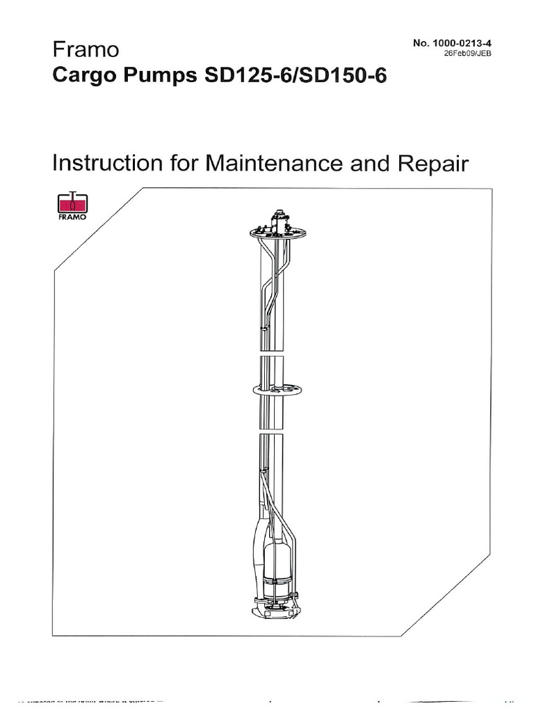 Cargo Pumps Framo Type SD 125, SD 150-6 | PDF