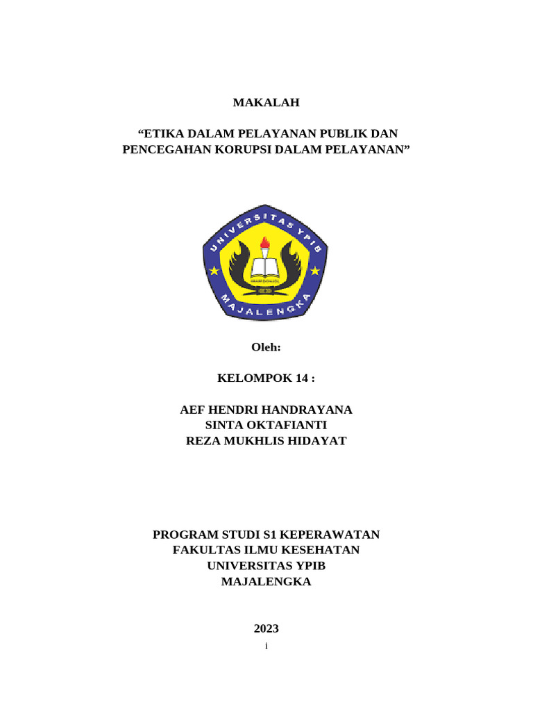 Tugas Makalah (Pbak) Kelompok 14 | PDF