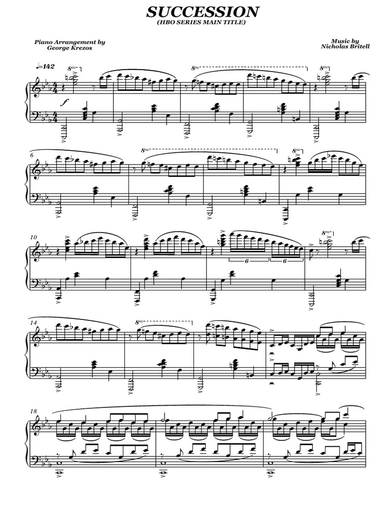 SUCCESSION Ultimate Piano Suite (16 Pieces) | PDF
