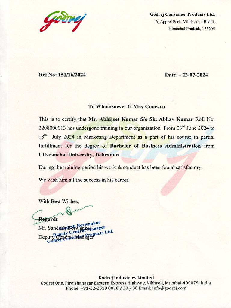 Abhijeet Certificate | PDF