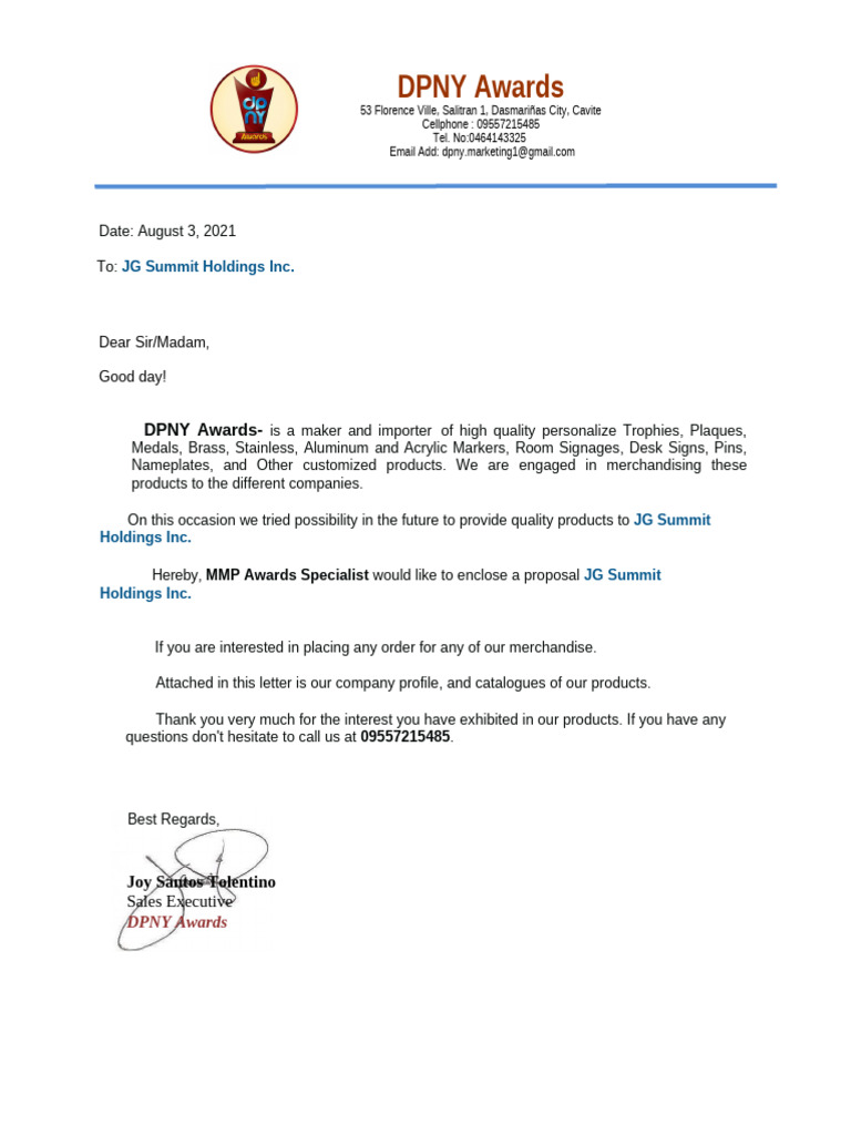 Sample Proposal to Client | PDF