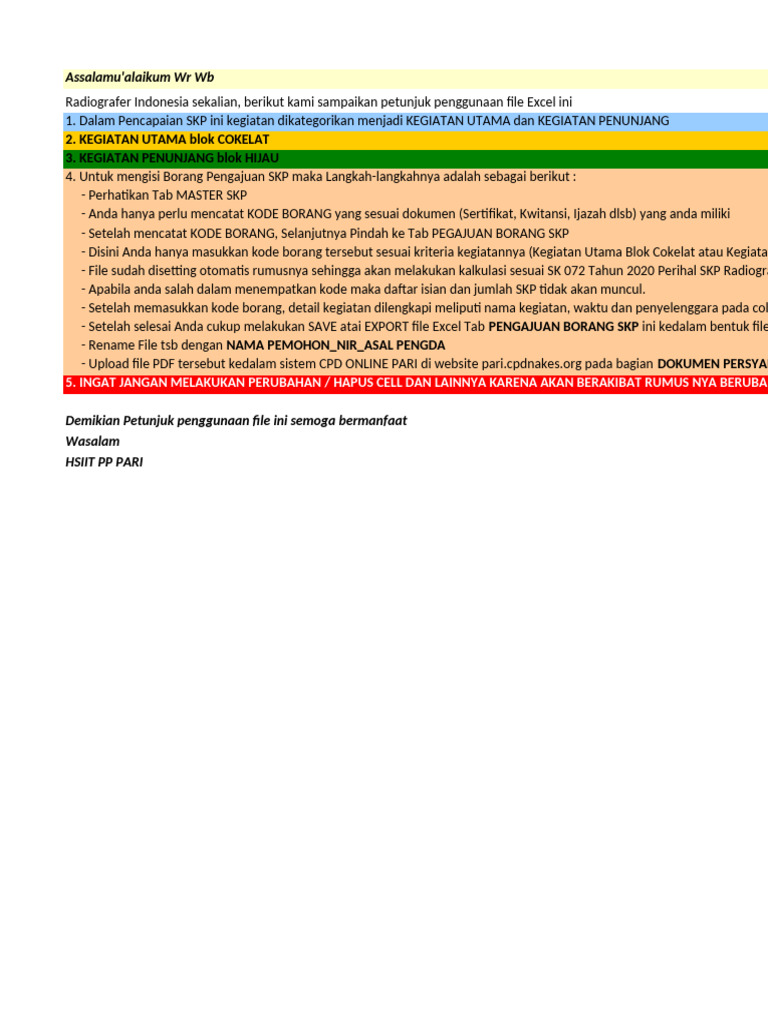 Master Borang Aditya Nurmeidin | PDF