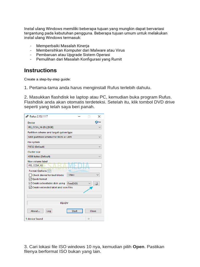 How To Install Ulang Windows | PDF