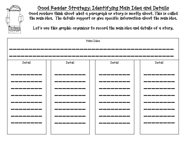 Main Idea Table | PDF