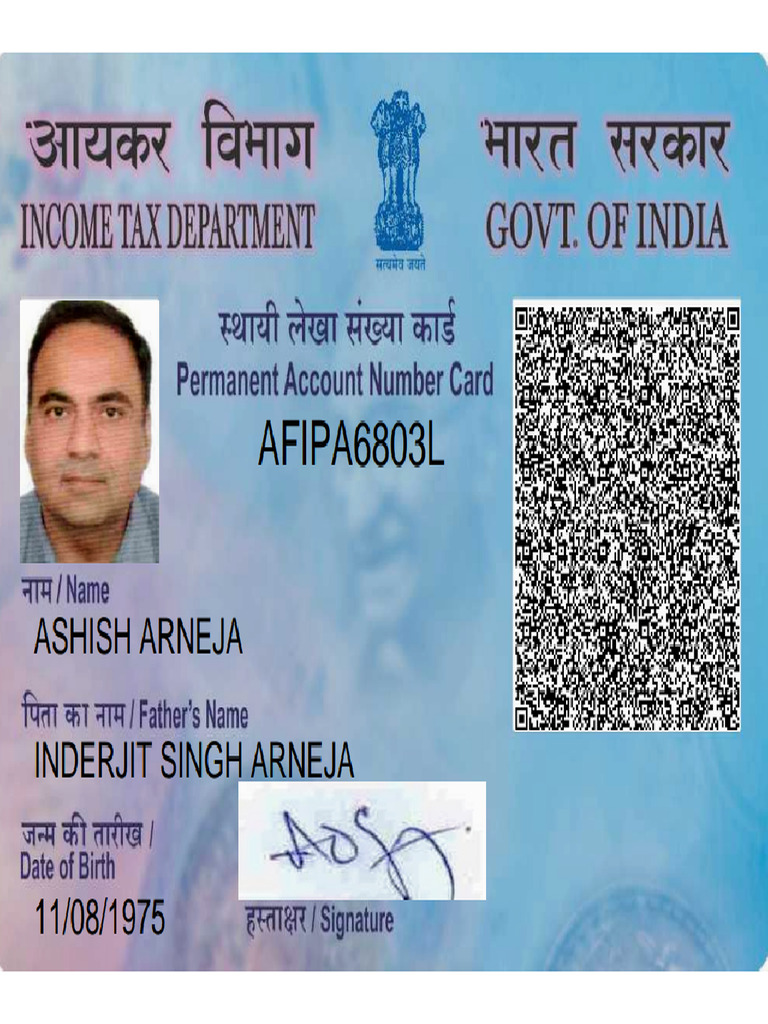 Ashish PAN PDF | PDF