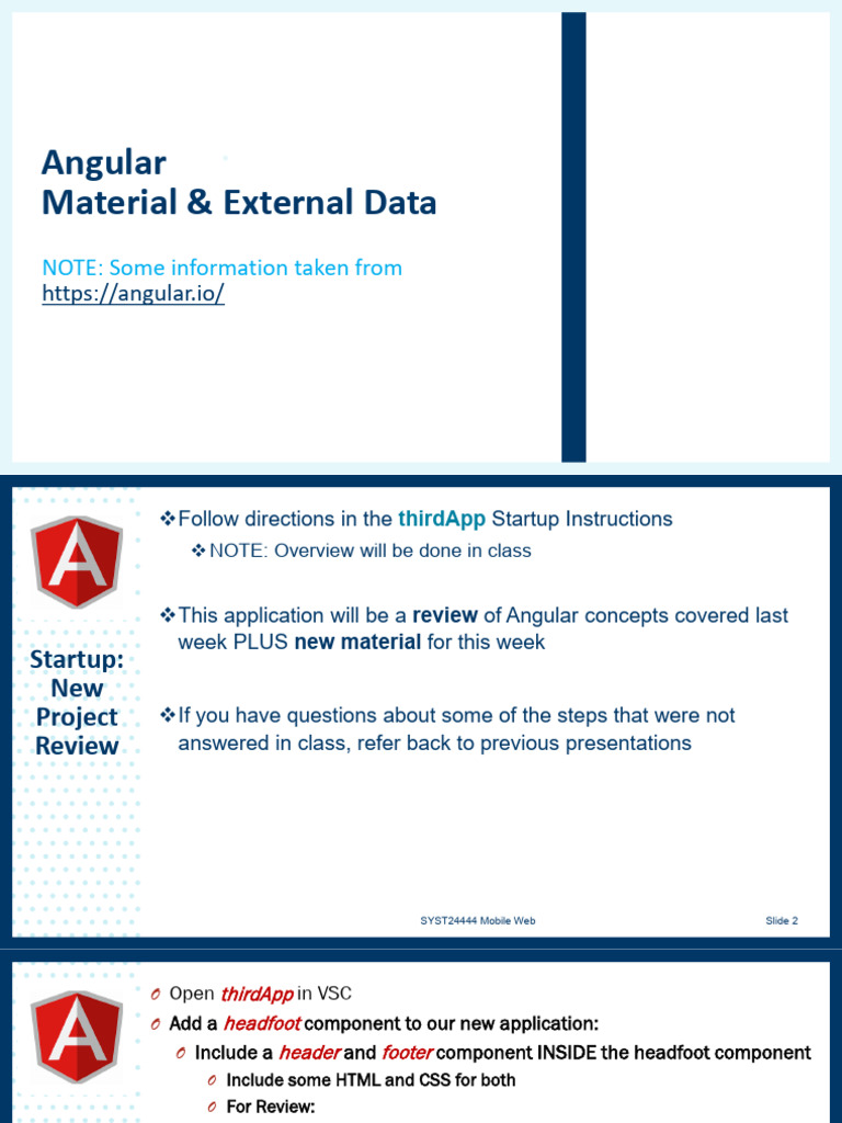 Angular03-Material ExtData | PDF