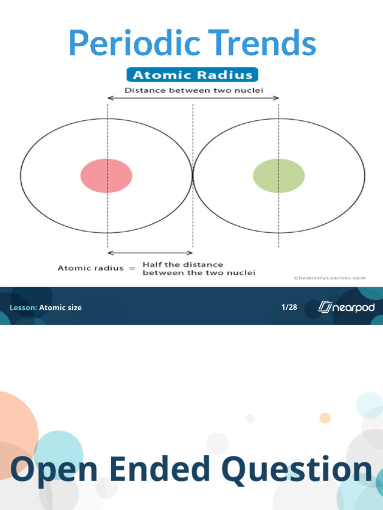 Atomic Size | PDF