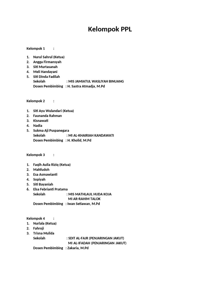 Kelompok PPL | PDF
