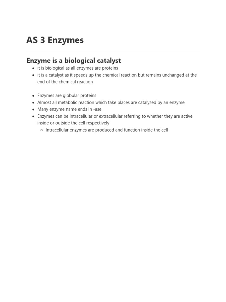 AS_3_Enzymes (1) | PDF