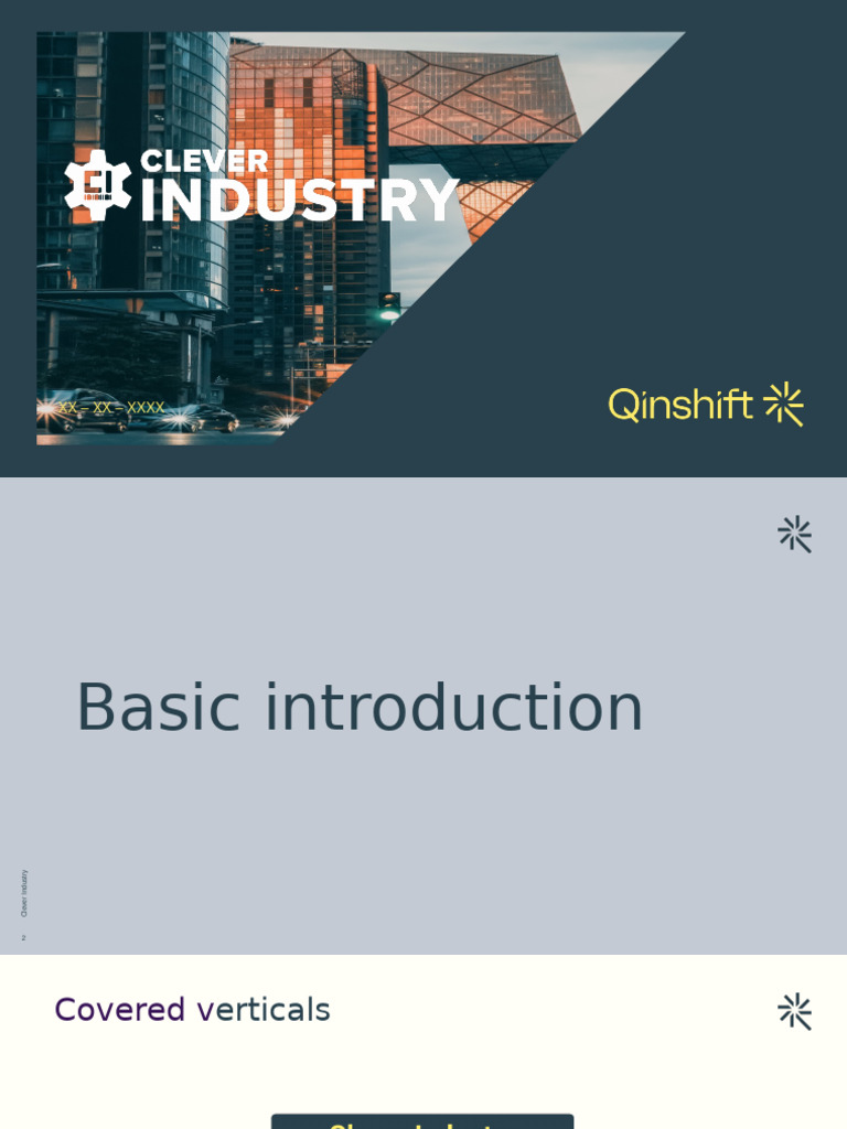 CleverIndustry OverView Qinshift en | PDF