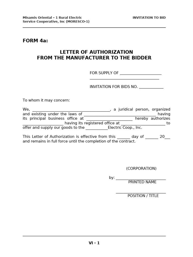 Letter of Authorization from Siemens | PDF