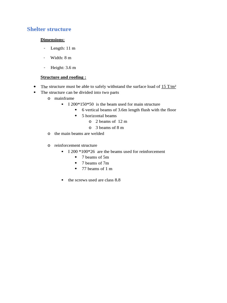 Shelter Structure Add | PDF