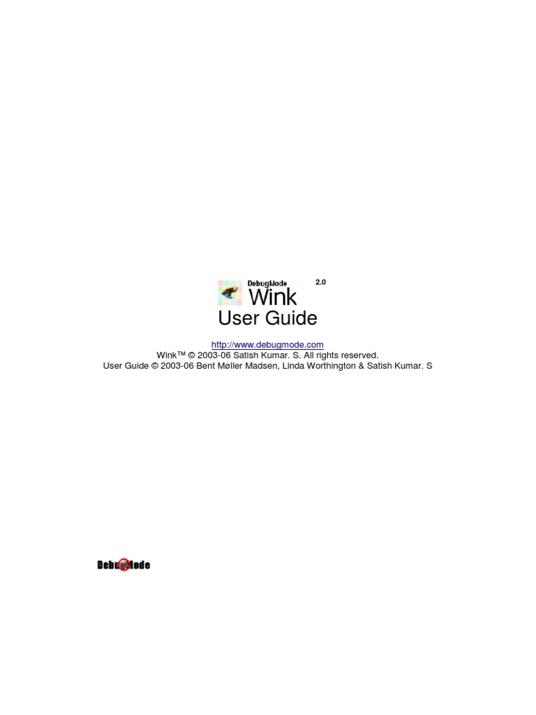 Wink Manual | PDF | Computers | Technology & Engineering