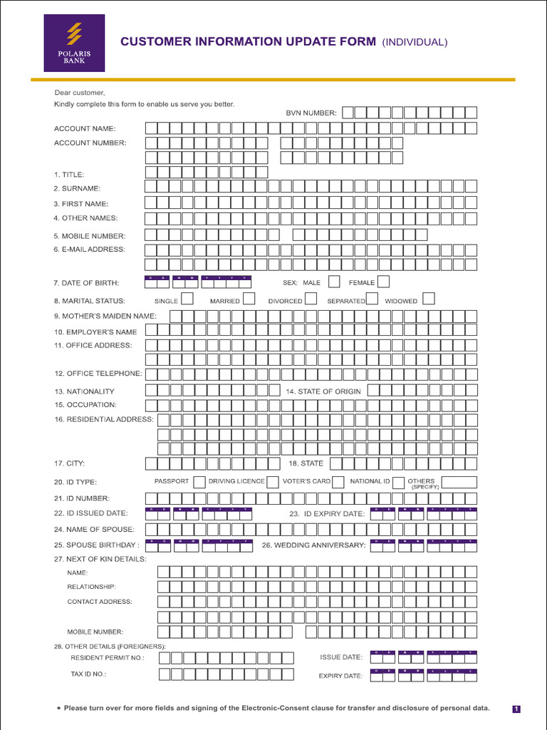 New Ciu Form (Individual) | PDF