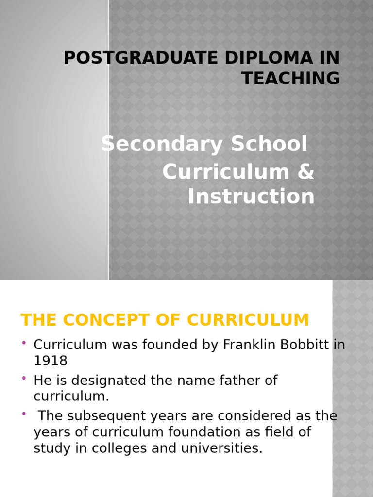 Curriculum | PDF