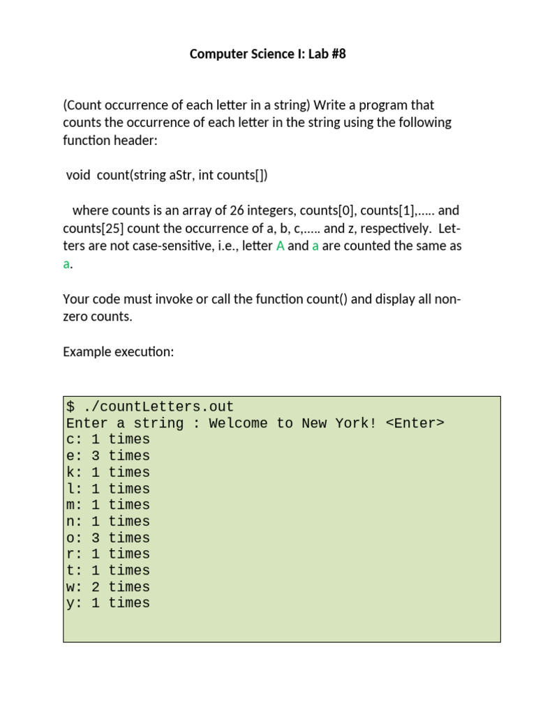 Cisc-1600 Lab #8 | PDF