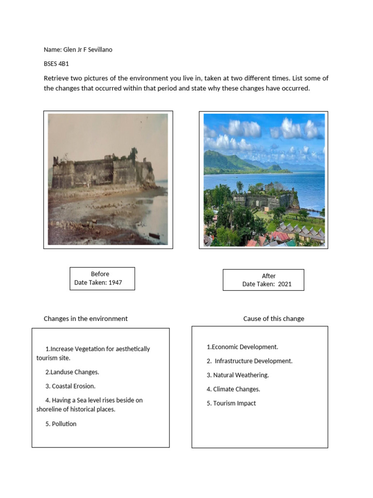 Retrieve Two Pictures of The Environment You Live in | PDF