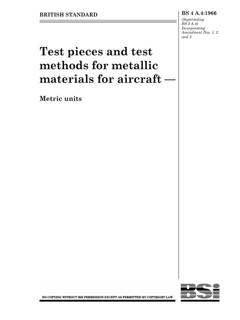 BS 4 - 1966 | PDF