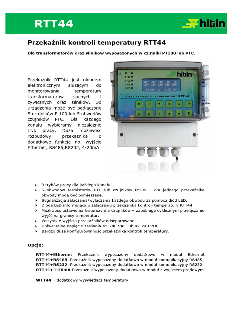 Karta Kat RTT44 | PDF