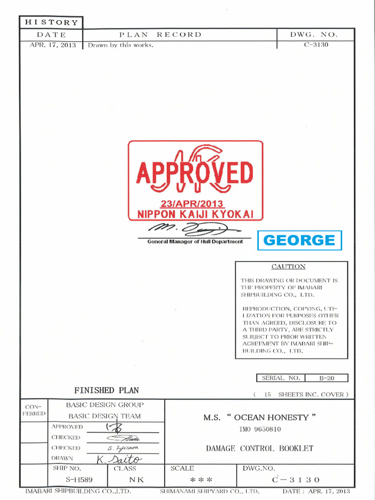 B-20 - c-3130 Damage Control Booklet | PDF