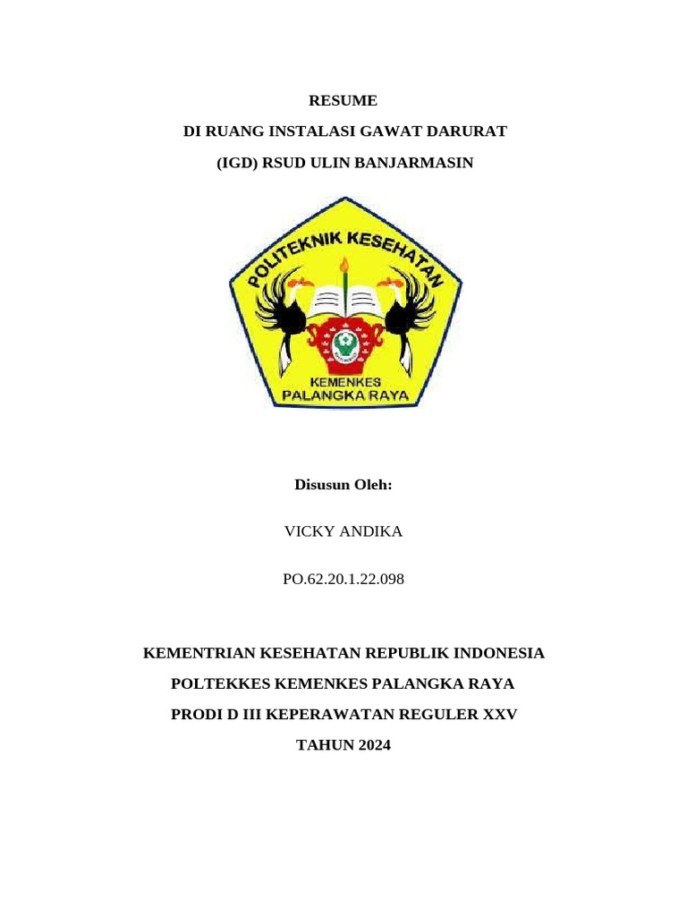 RESUME IGD - Vicky Andika | PDF