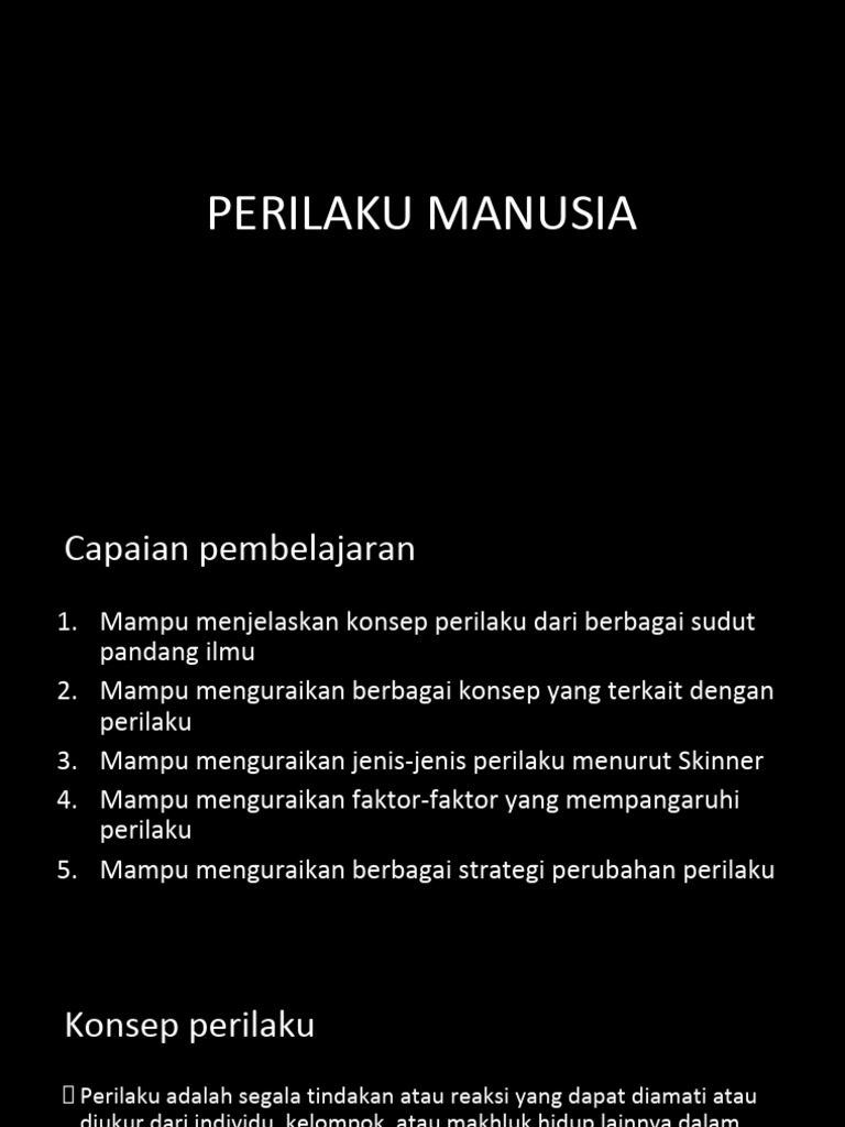 Etika 3 Perilaku Manusia | PDF