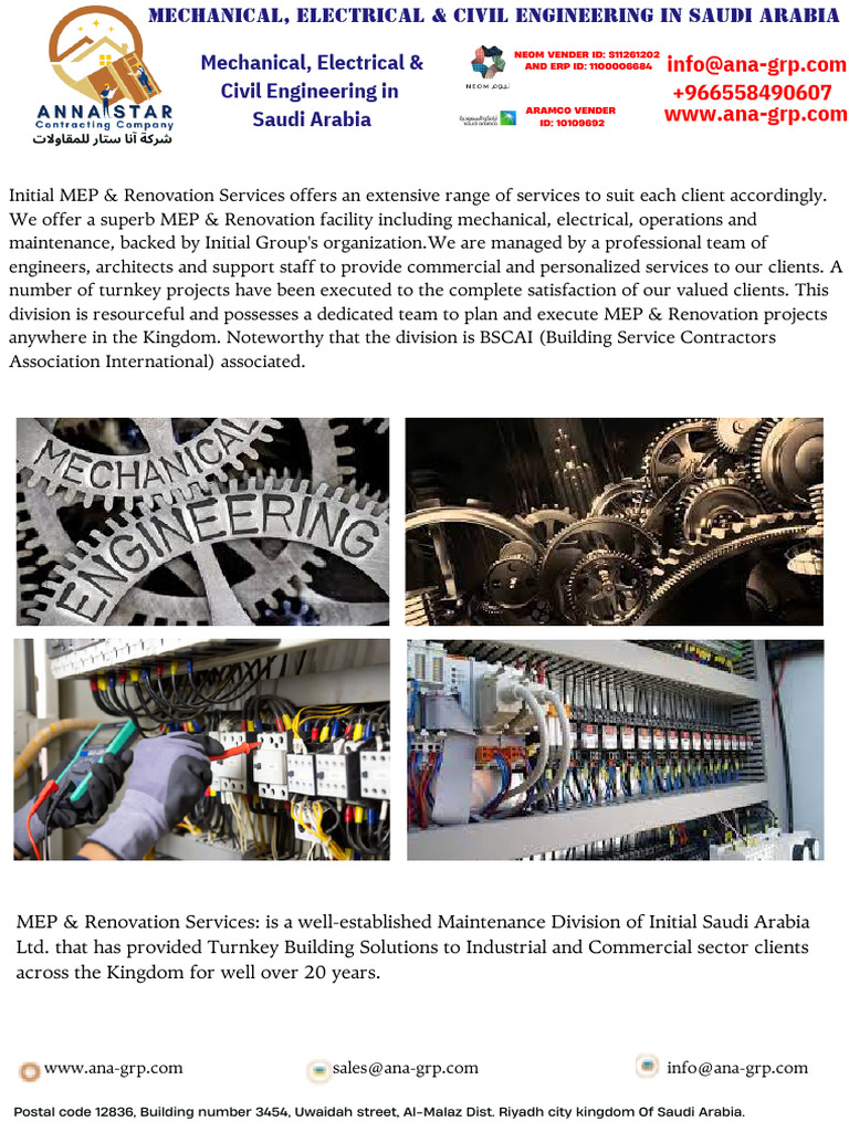 Mechanical Electrical and Civil Engineering in Saudi Arabia | PDF