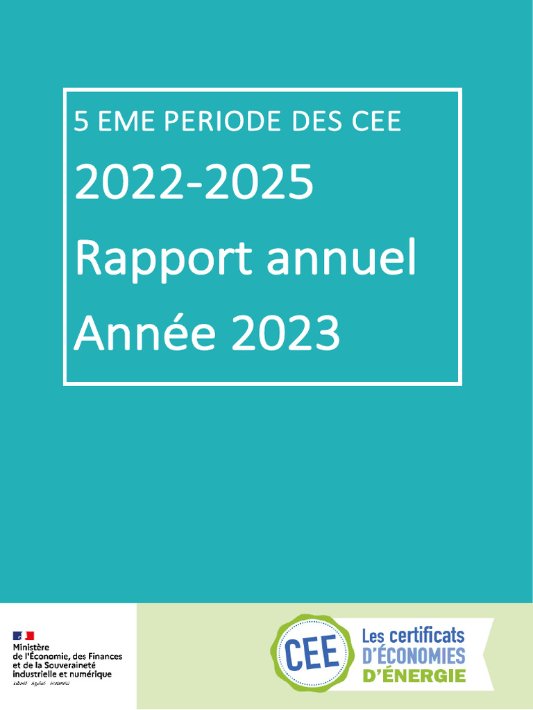 Bilan Annuel CEE P5 - 2023 | PDF