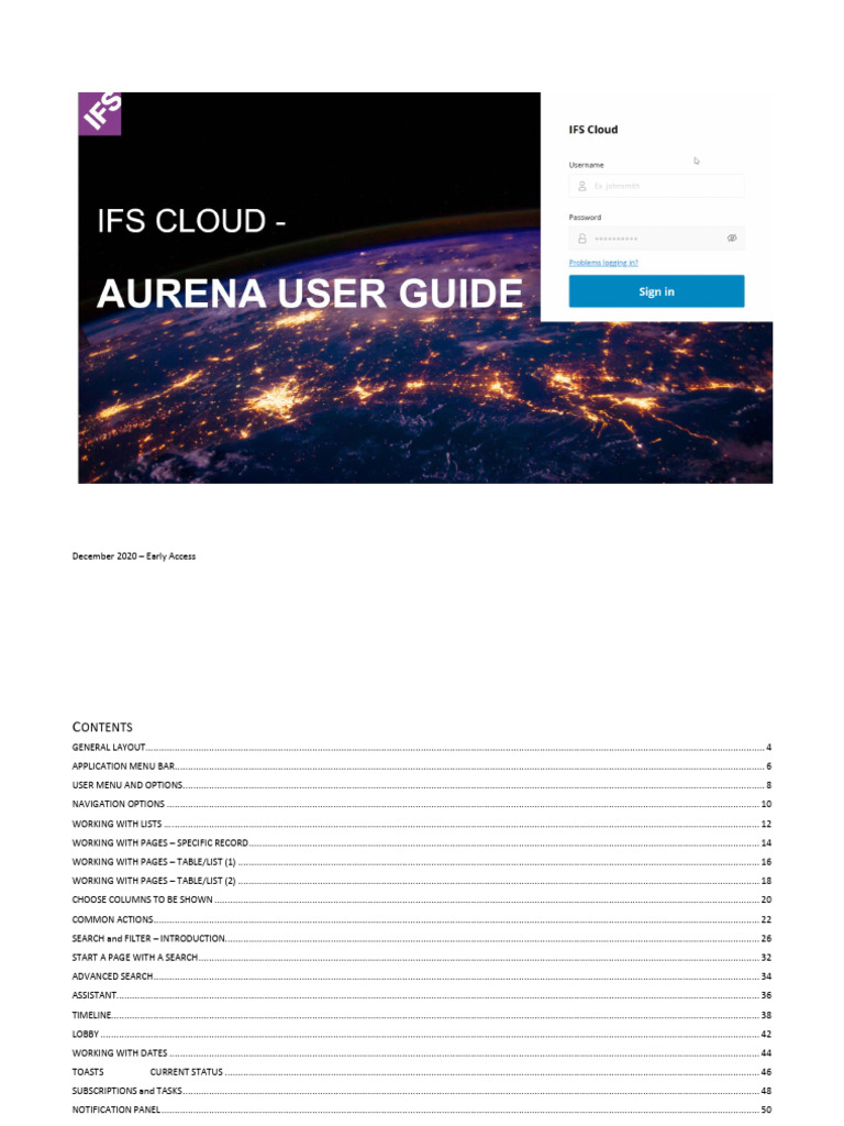 Aurena User Guide | PDF