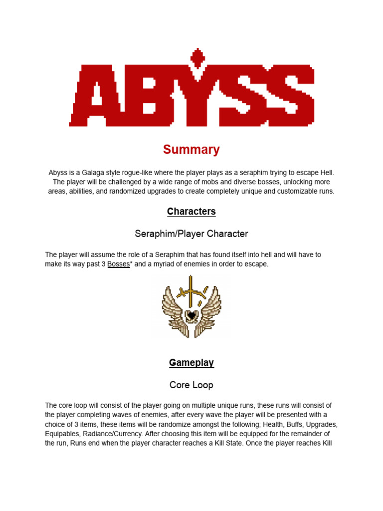 Abyss GDD | PDF