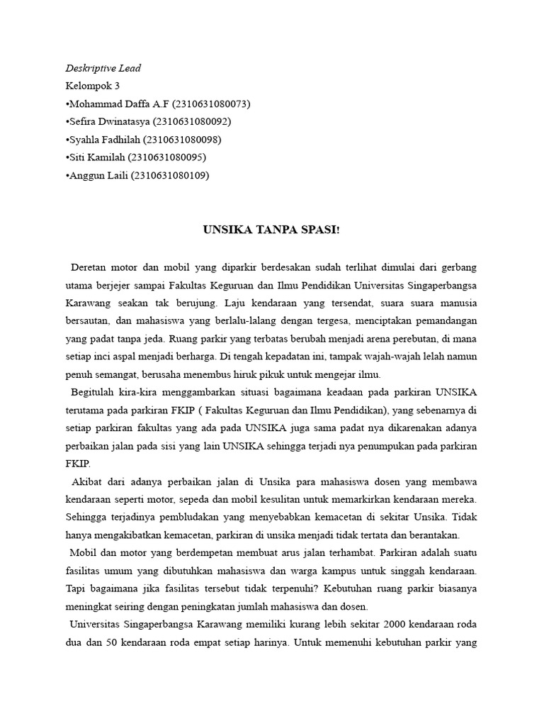 Teras Deskriptif Kelompok 3 | PDF