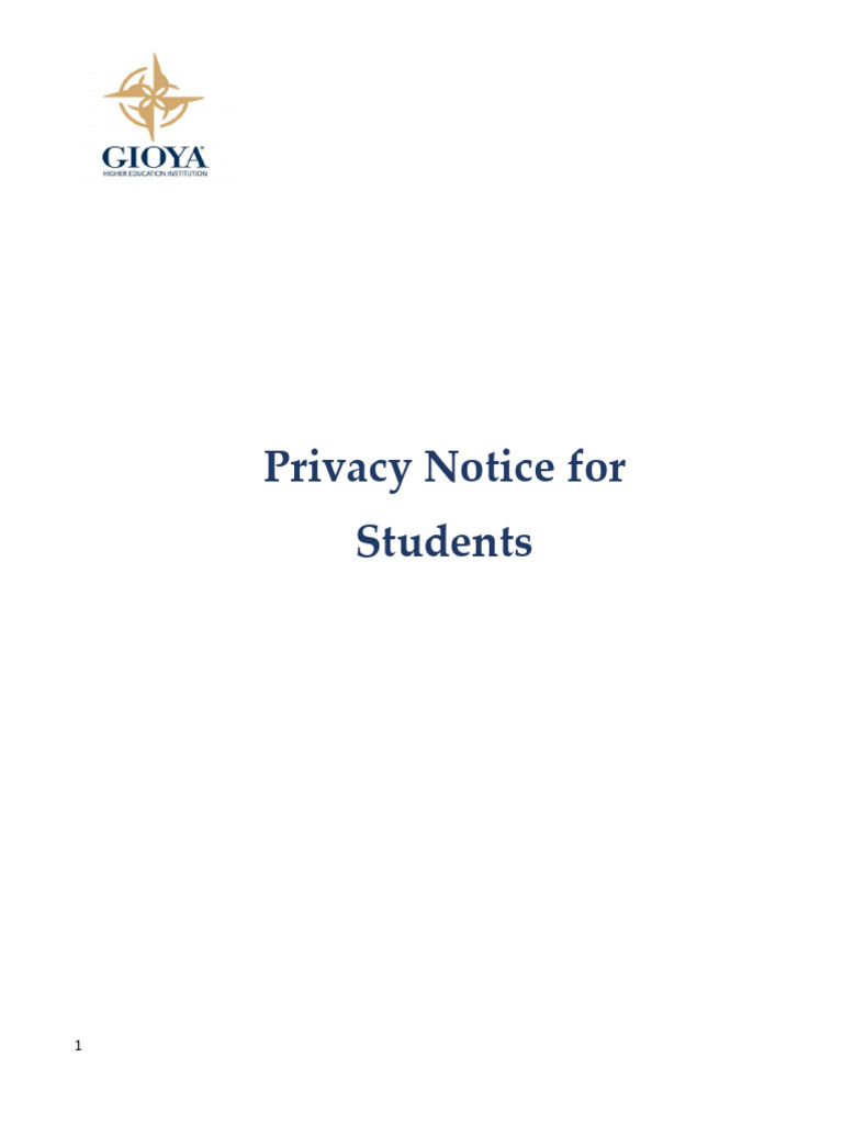 Student Privacy Notice Compliance Guide | PDF | Information | Finance ...