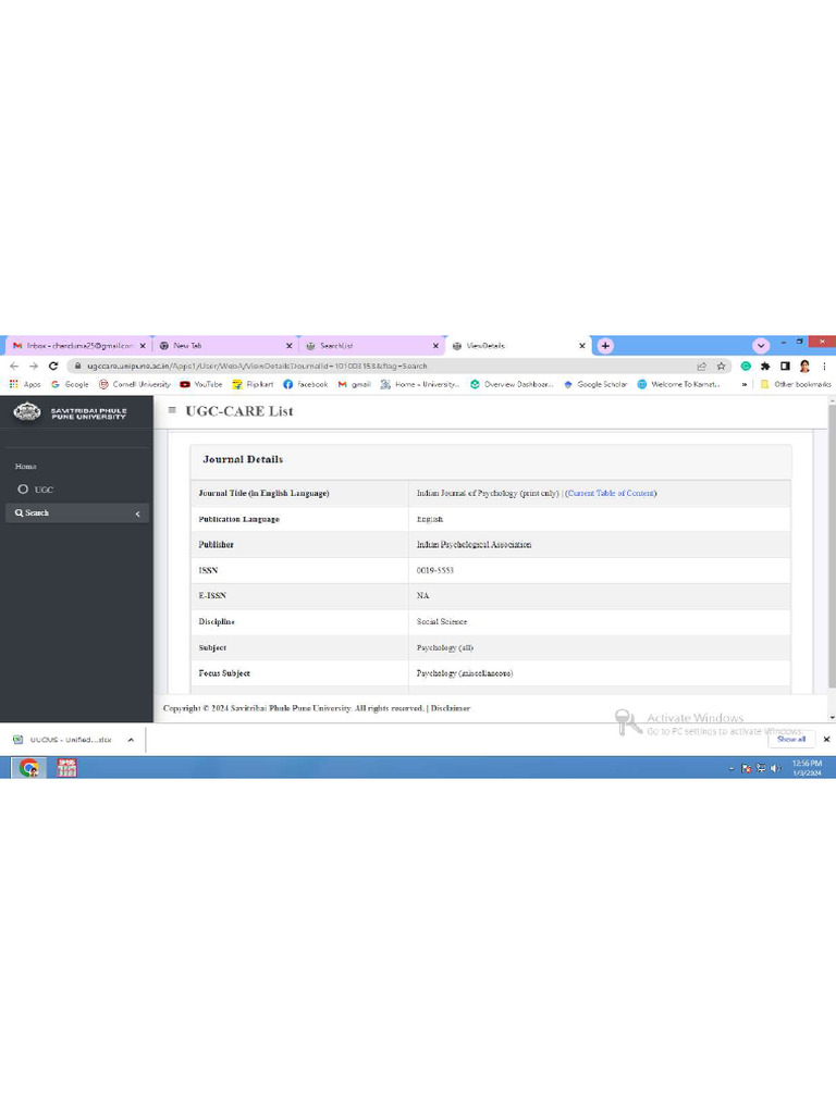 UGc Carelist 1 | PDF