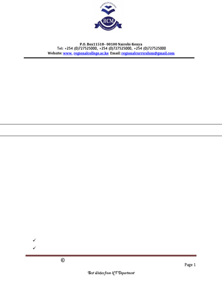 Computer Application 1 Theory | PDF