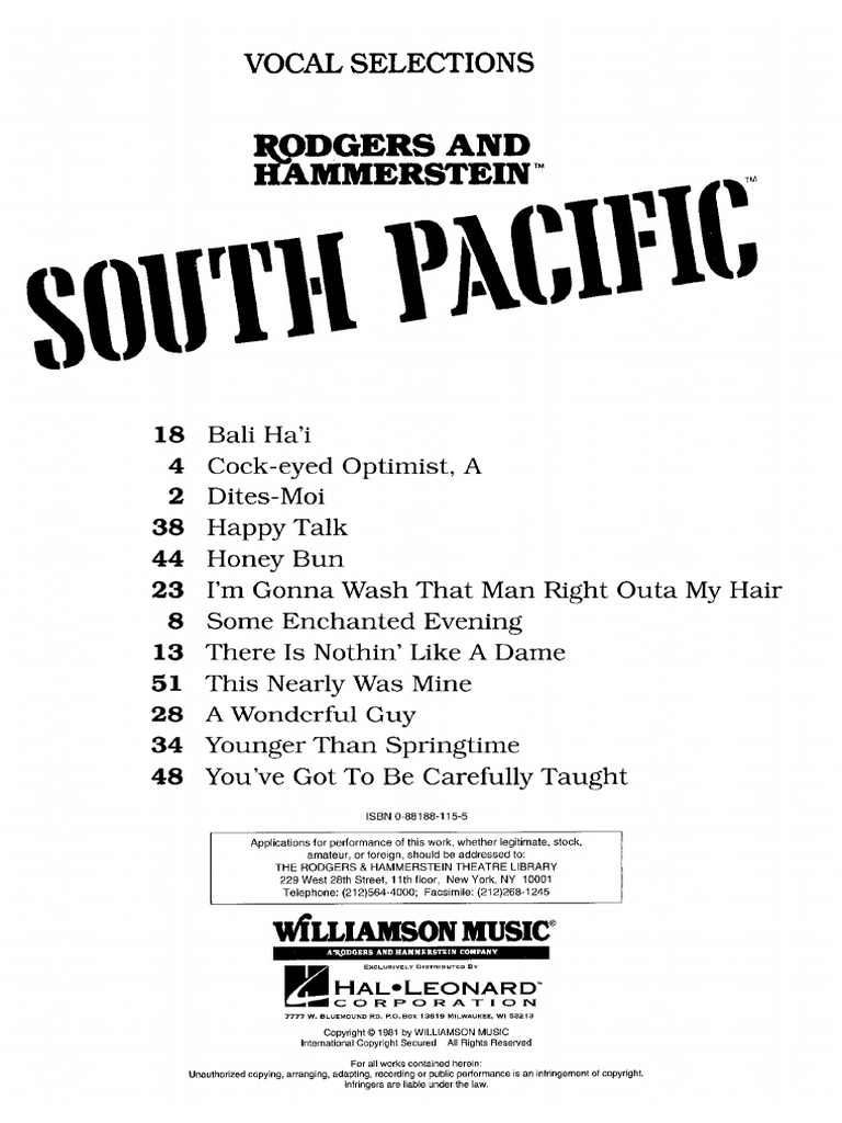 South Pacific | PDF
