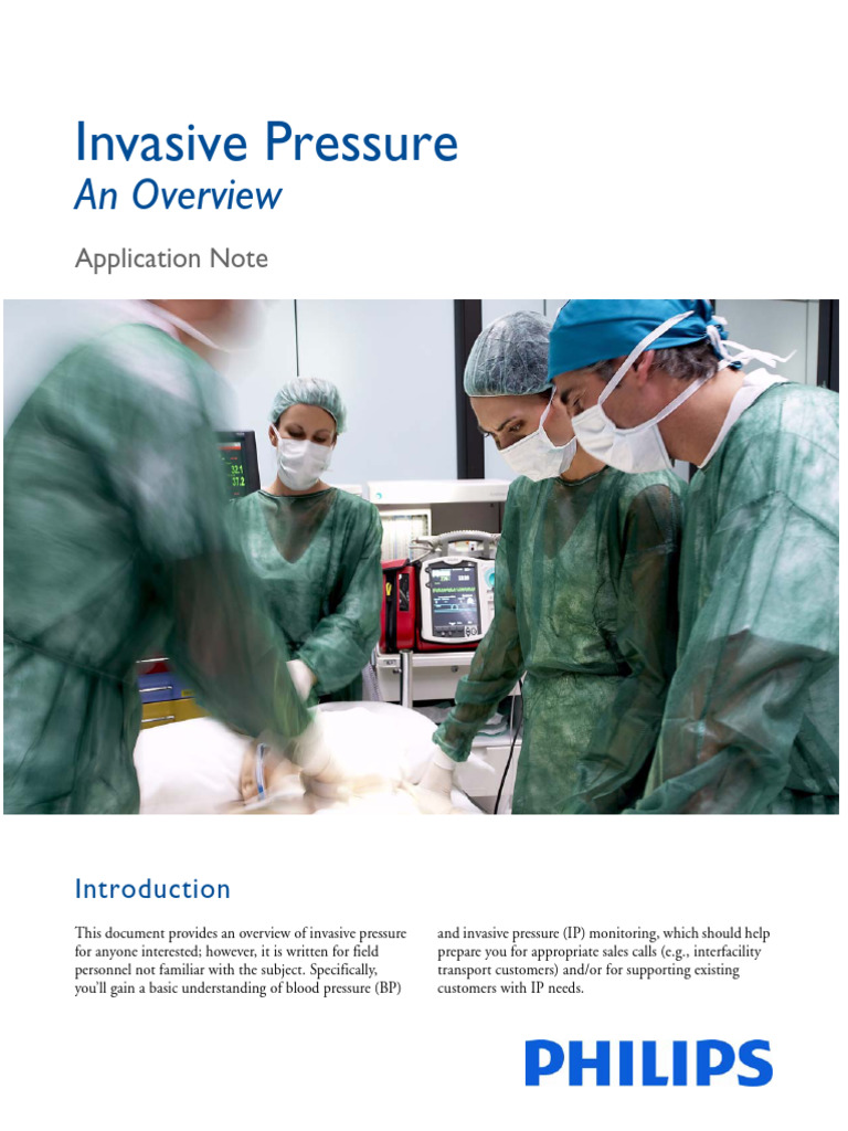 Invasive Blood Pressure Monitoring - An Overview | PDF