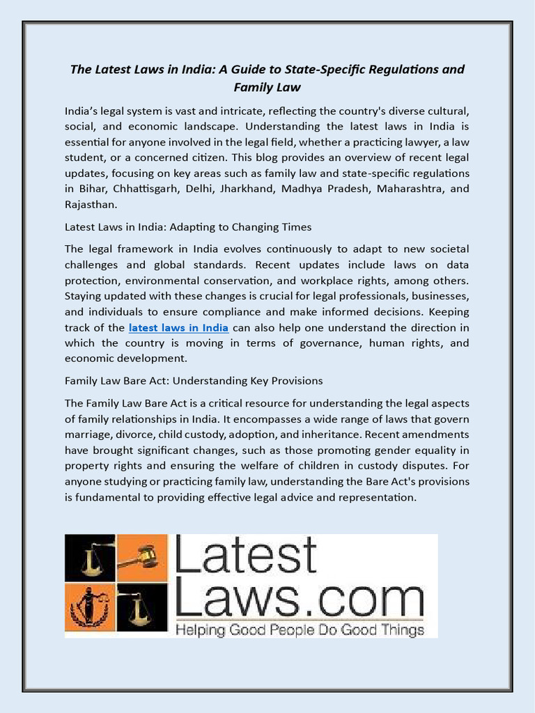 A Guide to State-Specific Regulations and Family Law | PDF | Governance ...