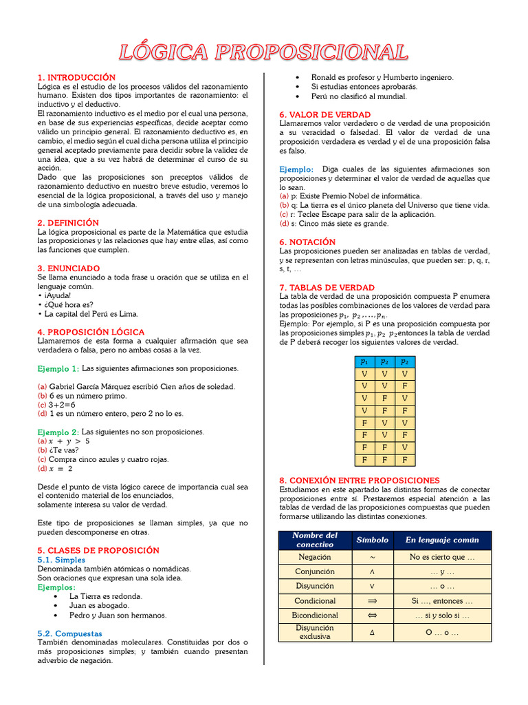 Logica Proposicional | PDF